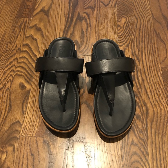 Fitflop | Shoes | Fit Flop Toe Post Platform Leathercork Platform ...